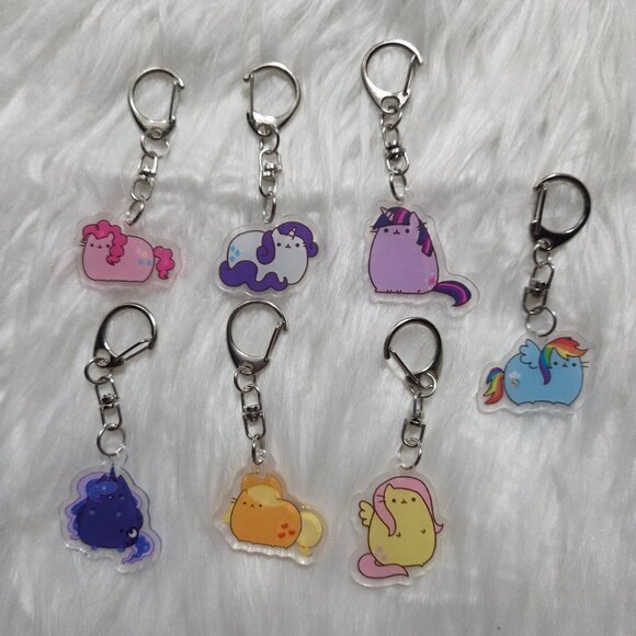 Pusheen | Accessories | Pusheen X My Little Pony Keychain Set | Poshmark